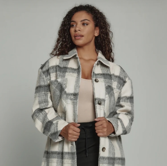 7 Diamonds | Jackets & Coats | 7 Diamonds Jolie Longline Shacket | Poshmark